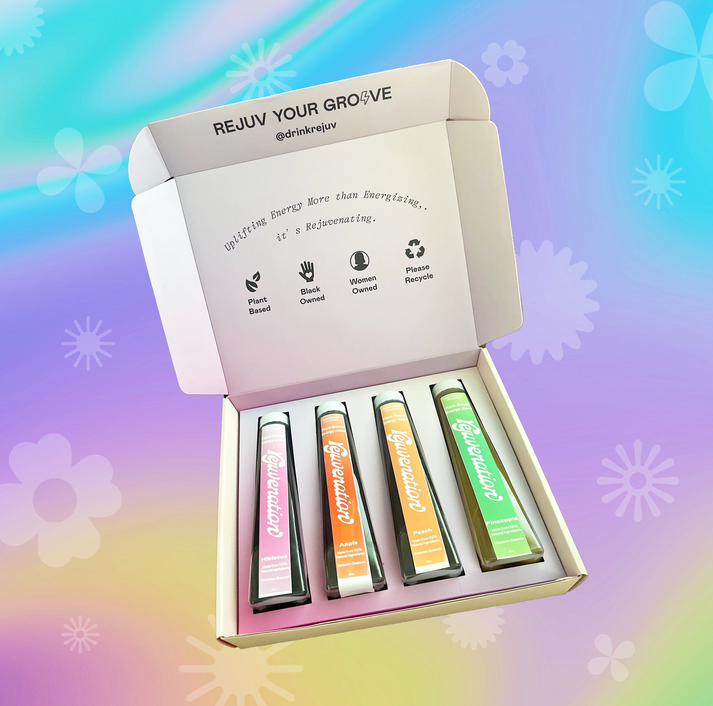 DRINK REJUV Groovy Assorted Pack Plant Based Energy Drink (Box of 4 ...